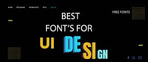 20 Best Fonts For UI Design