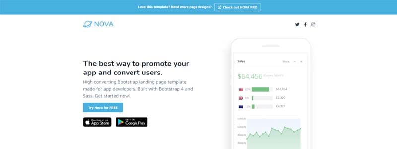 20 Free Html Landing Page Templates - Codes And Design
